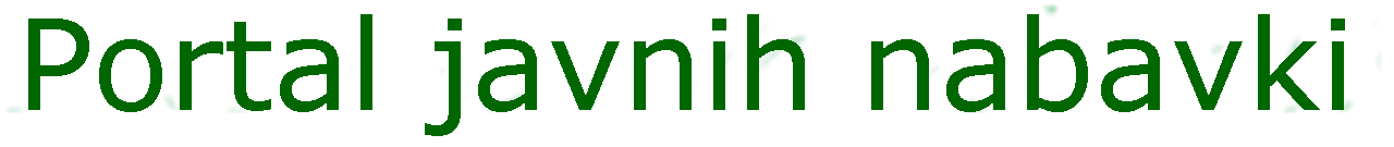 Portal javnih nabavki - tenderi - javne nabavke - licitacije